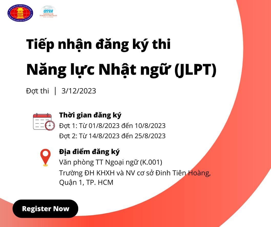 Thông tin đăng ký thi JLPT 12/2023 ở Hồ Chí Minh Việt Nam » Kỳ thi JLPT