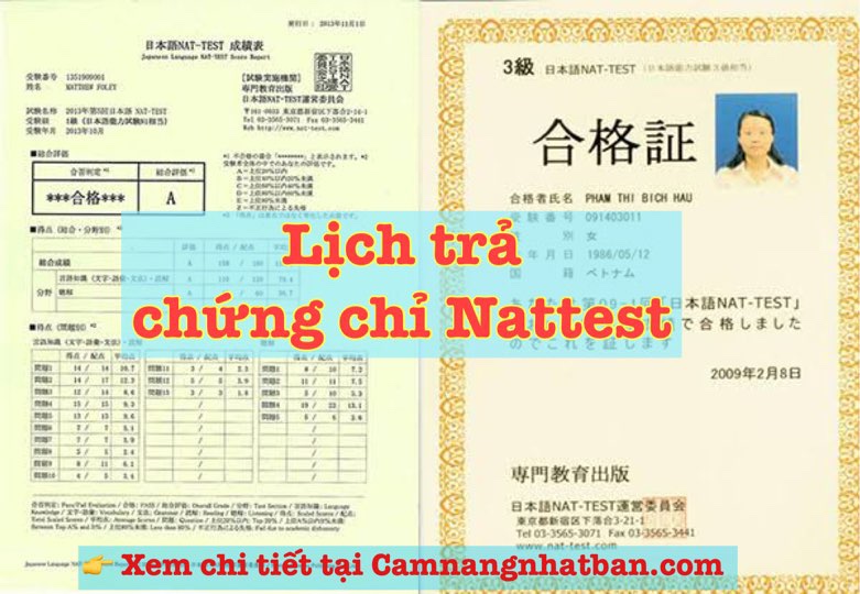 LỊCH TRẢ BẰNG CHỨNG CHỈ THI NATTEST ĐỢT NGÀY 10/12/2023 » Kết quả thi ...